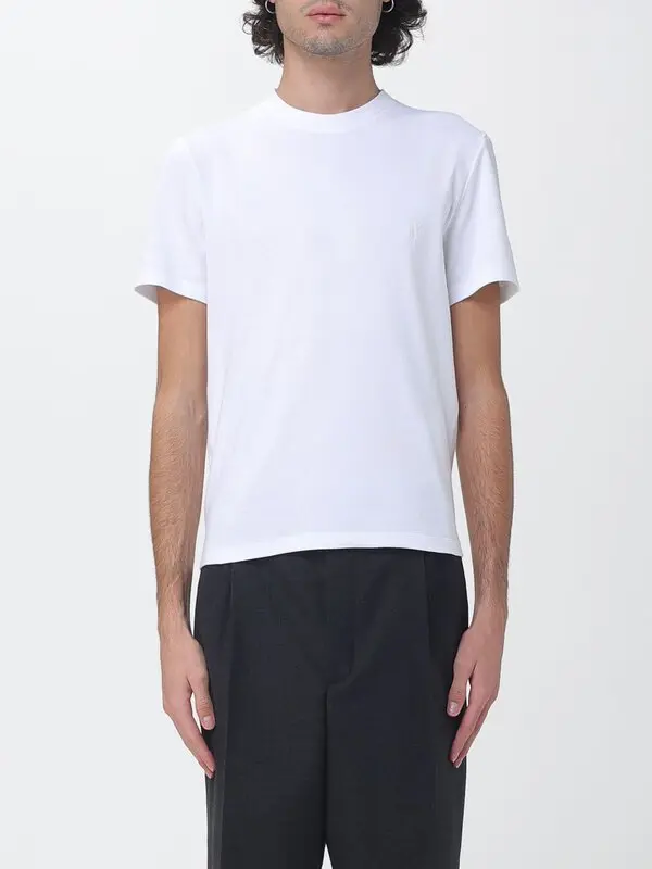 Saint Laurent Slim Fit Cotton T-shirt With Crew Neck