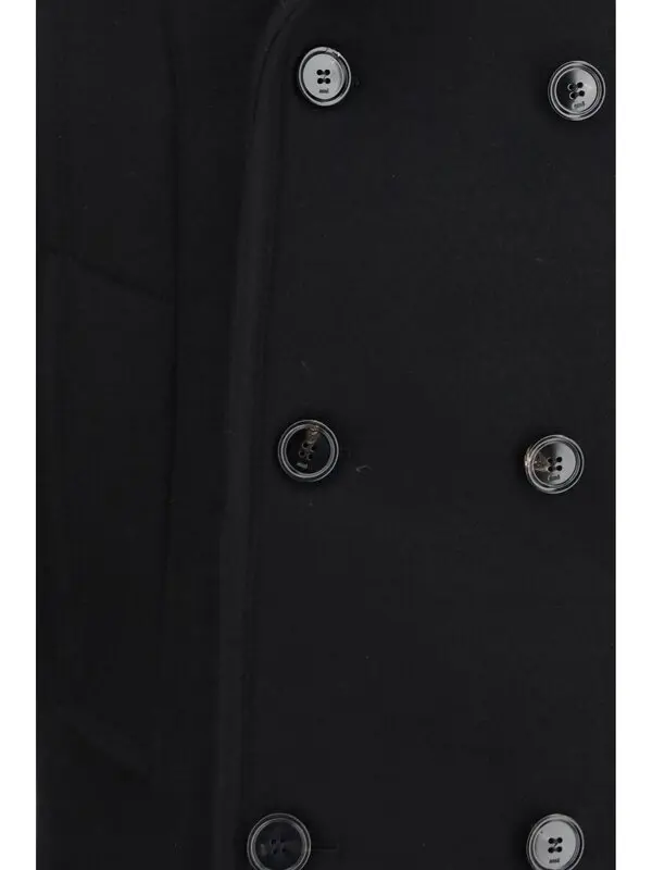 AMI Paris Virgin Wool Short Caban Coat