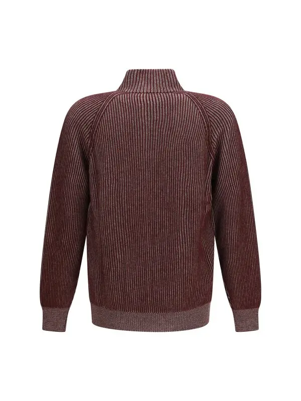 Brunello Cucinelli Vanisé Cashmere Rib-knit Zip Cardigan