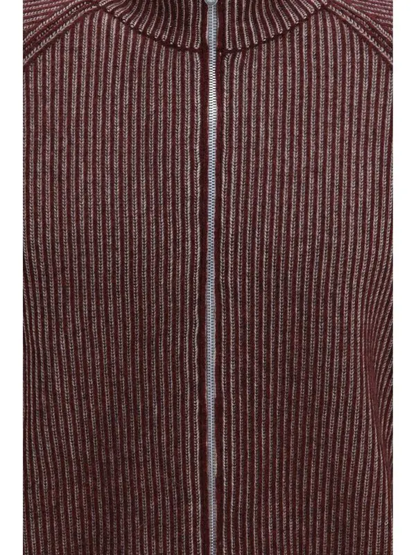 Brunello Cucinelli Vanisé Cashmere Rib-knit Zip Cardigan