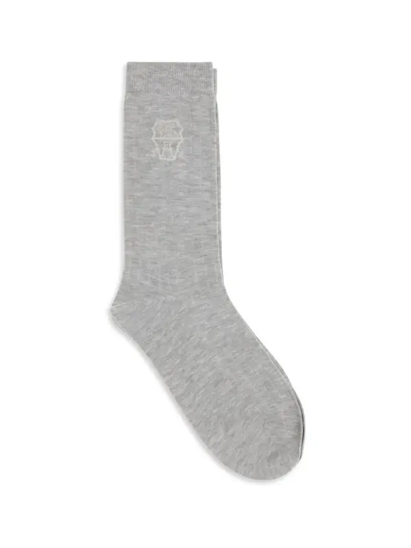 Brunello Cucinelli Cotton Socks - Gray