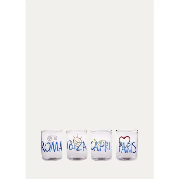 Jonathan Adler Jet Set Cocktail Glasses, Set Of 4