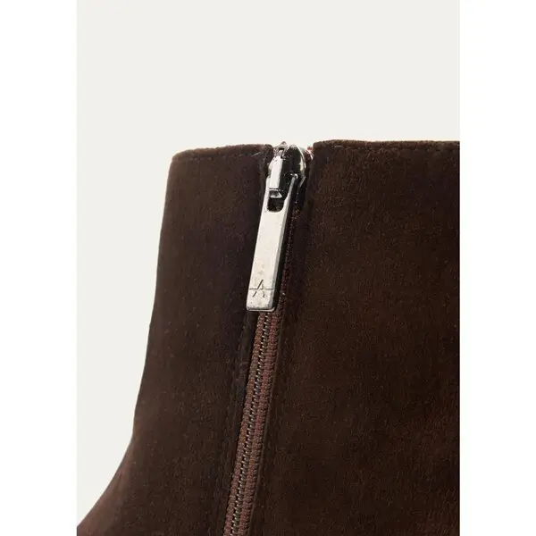 Aquatalia 35mm Ulyssa Waterproof Suede Hidden Wedge Ankle Boots - Espresso