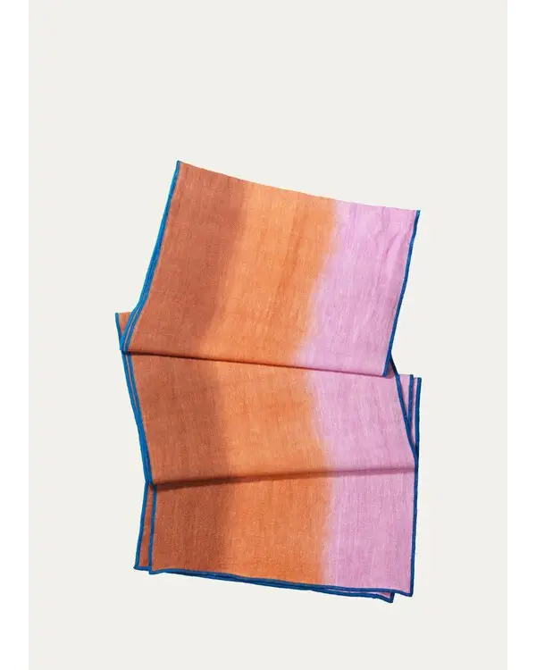 EMILY P. WHEELER Dusk Hand-dyed Table Runner, 18" X 108 - Multi
