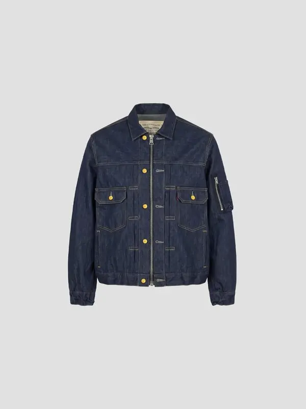 Sacai Denim-style Utility Jacket - Indigo