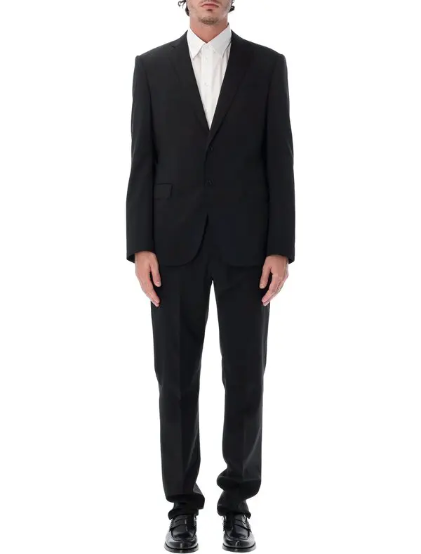 Emporio Armani Single-breasted Wool Suit - Nero