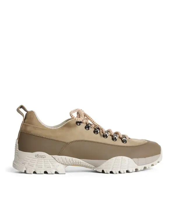 Eleventy Leather Sneakers - Grey