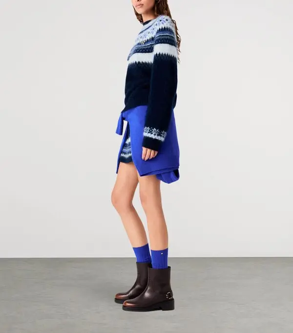 Maje Wool Fair Isle Sweater