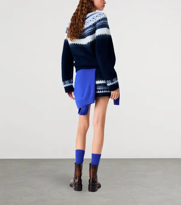Maje Wool Fair Isle Sweater