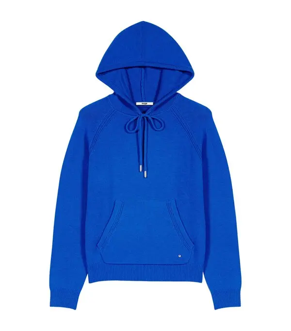 Maje Wool-blend Hoodie - Blue
