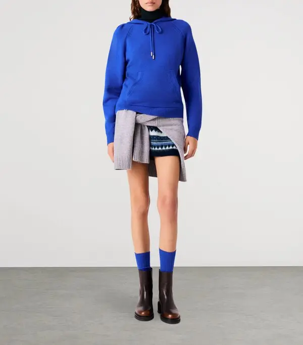 Maje Wool-blend Hoodie