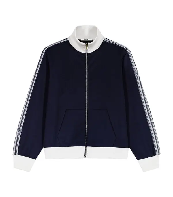 Maje Zip-up Sweatshirt - Blue