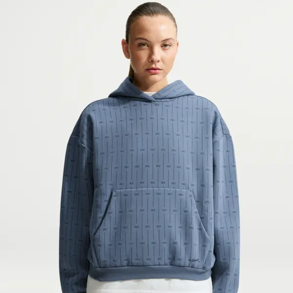 Nike Caitlin Clark Standard Issue Brushed Pullover Basketball Hoodie - Blue