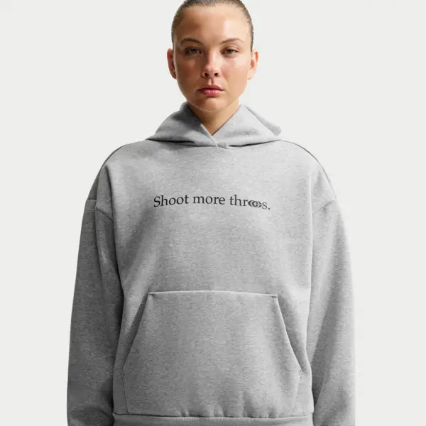 Nike Caitlin Clark Therma-fit Pullover Basketball Hoodie - Grey