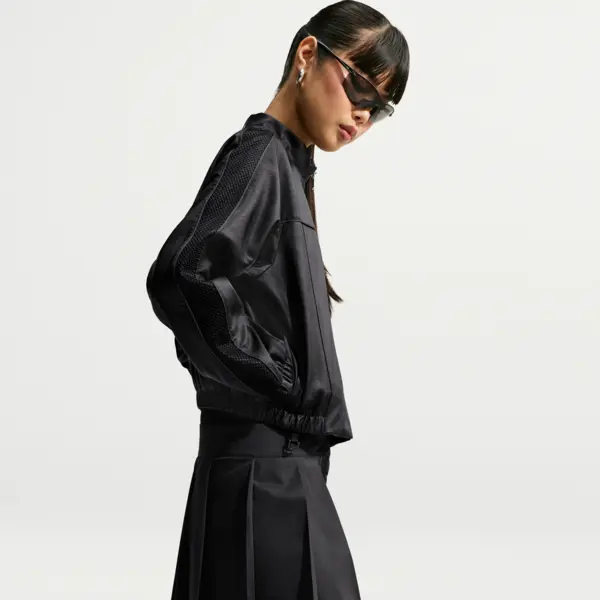 Nike Sportswear Faux-leather Track Jacket