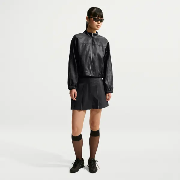 Nike Sportswear Faux-leather Track Jacket