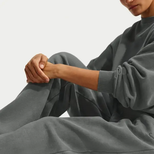 Nike Studio Fleece Medium Weight Oversized Washed High-rise Cuffed Pants