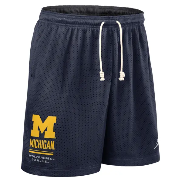 Nike Michigan Sideline Reversible Jordan Brand Dri-fit College Shorts - Blue
