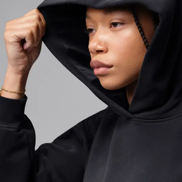 JORDAN Flight Fleece Mid Layer Cropped Hoodie
