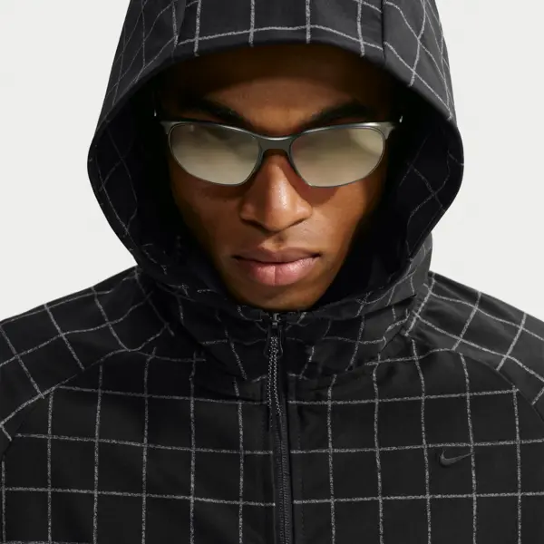 Nike Tech Loose Dri-fit Shori Knit Full-zip All-over-print Jacket