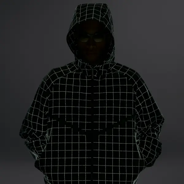 Nike Tech Loose Dri-fit Shori Knit Full-zip All-over-print Jacket