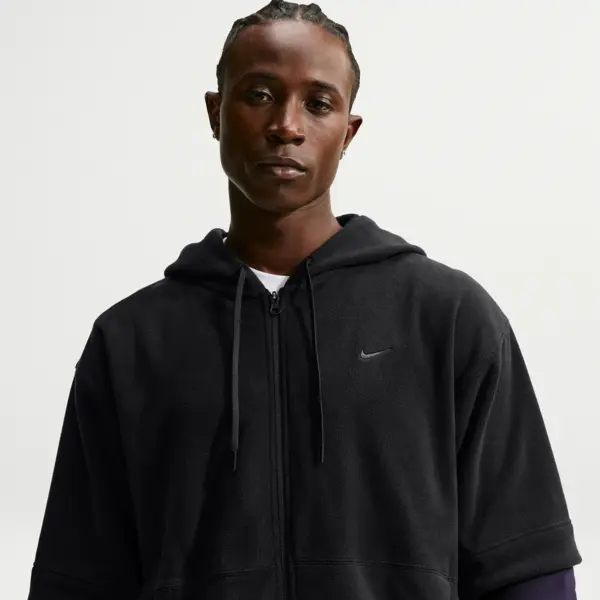 Nike Therma-fit Full-zip Fleece Hoodie - Black