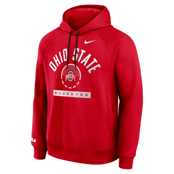 Nike Ohio State Courtside Dri-fit College Pullover Hoodie
