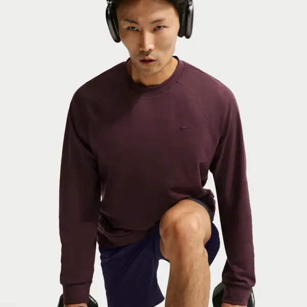 Nike Primary Nanoknit Dri-fit Uv Protection Long-sleeve Performance Top