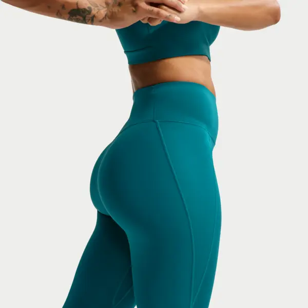 Nike Universa High-waisted 7/8 Leggings With No Front Seam - Blue