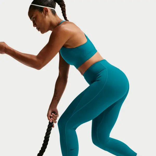 Nike Universa High-waisted 7/8 Leggings With No Front Seam - Blue