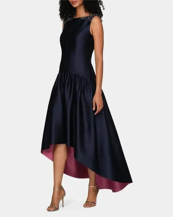 KAY UNGER Katrina High-low Cocktail Dress - Midnight Multi