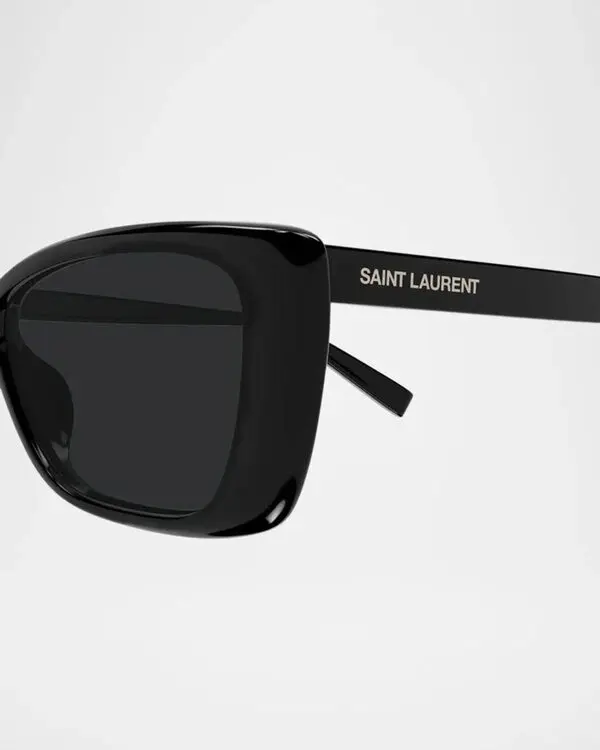 Saint Laurent Sl 943 54mm Rectangular Sunglasses - Black
