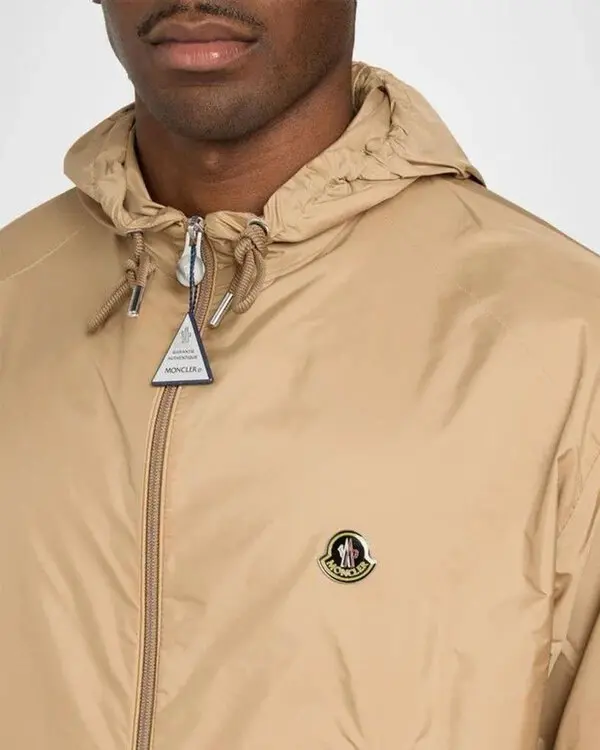 Moncler Apos;s Reicon Wind-resistsant Hooded Jacket - Tan