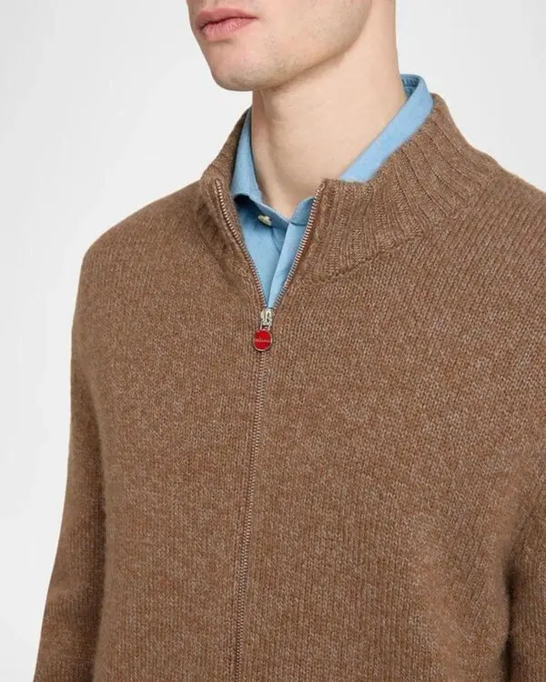 Kiton Apos;s Cashmere Knit Cardigan Sweater