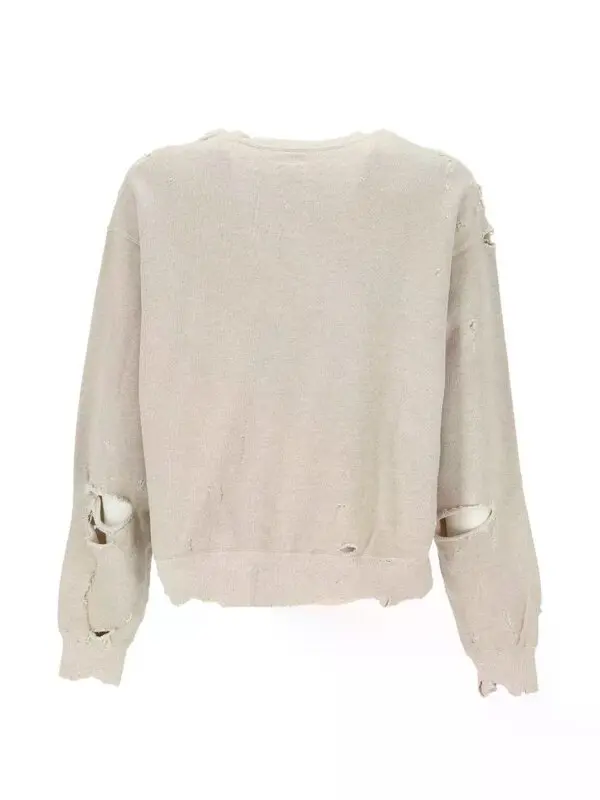 KURO More Damage Distressed-finish Cotton Sweater