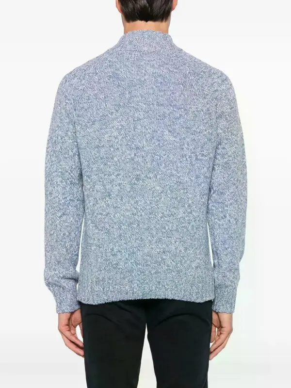GRAN SASSO Quarter-zip Melange Sweater