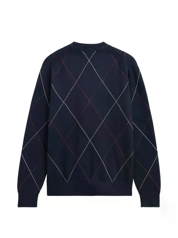 Pringle Of Scotland Argyle-pattern Intarsia Sweater