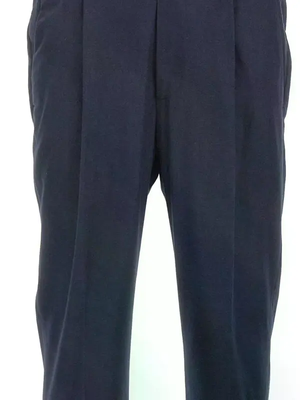 DEVORE INCIPIT Pleated-front Brushed-finish Trousers