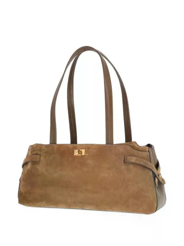 ANYA HINDMARCH Wilson Suede Leather-panelled Tote Bag