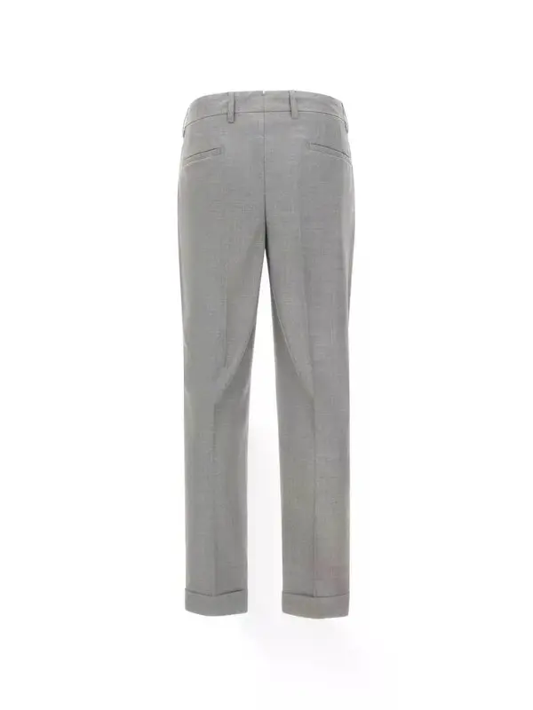 DEVORE INCIPIT Double-pleated Cuffed Trousers - Grey