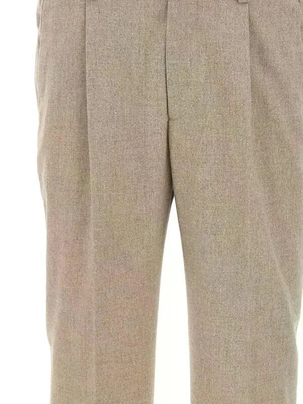 DEVORE INCIPIT Pleated Brushed Trousers