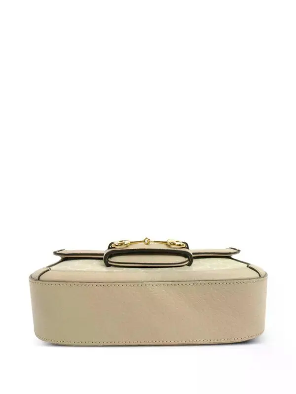 Gucci Horsebit 1955 Gg Supreme Shoulder Bag - Neutrals