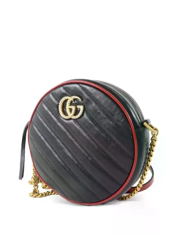 Gucci Mini Gg Marmont Round Shoulder Bag