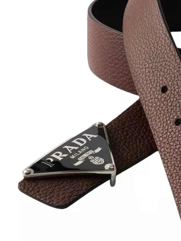 Prada Leather Belt Strap Custom Belts - Brown