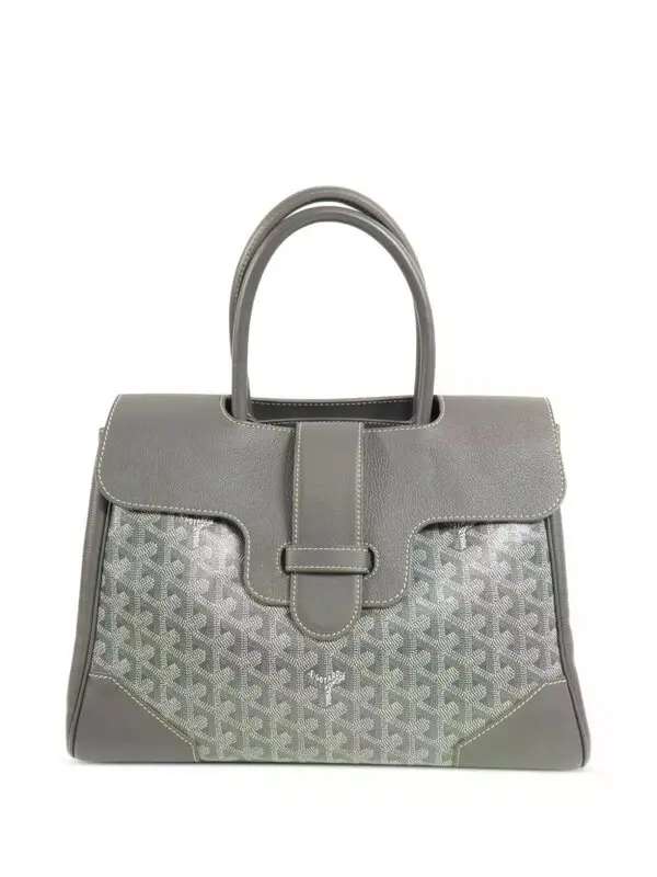 Goyard Saigon Goyardine Logo-print Tote Bag
