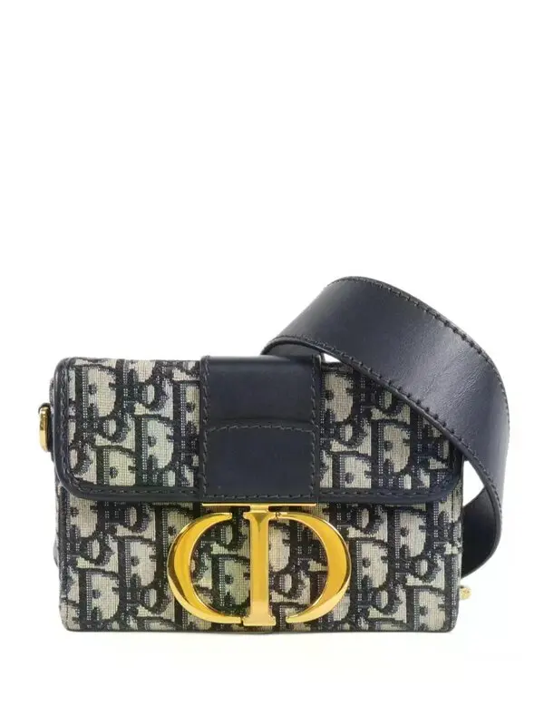 Dior 30 Montaigne Box Oblique Monogram Mini Bag - Blue