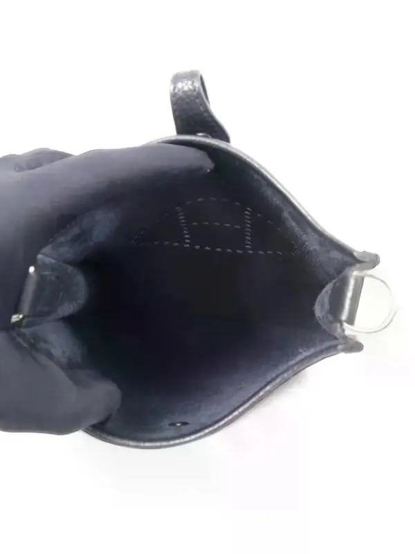 Hermès Evelyne Tpm Clemence Leather Tote Bag - Black