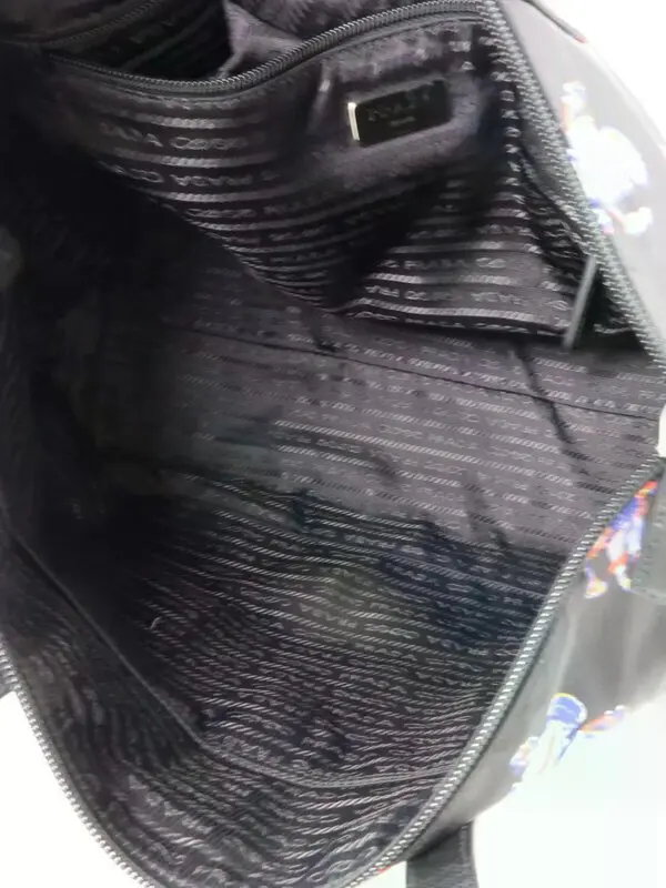 Prada Robot-print Tote Bag - Black