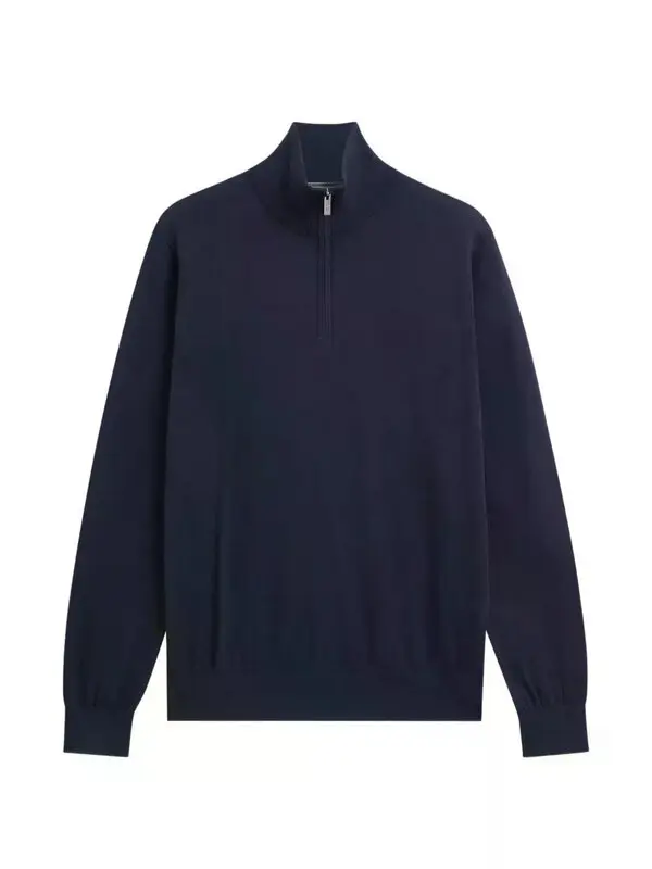 Pringle Of Scotland Quarter-zip Sweater - Blue