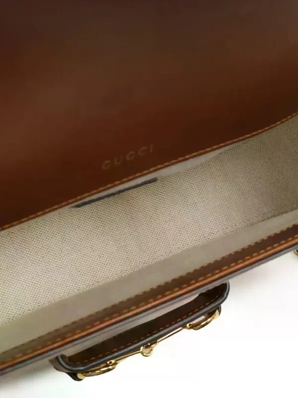 Gucci Small Horsebit 1995 Gg Canvas Shoulder Bag